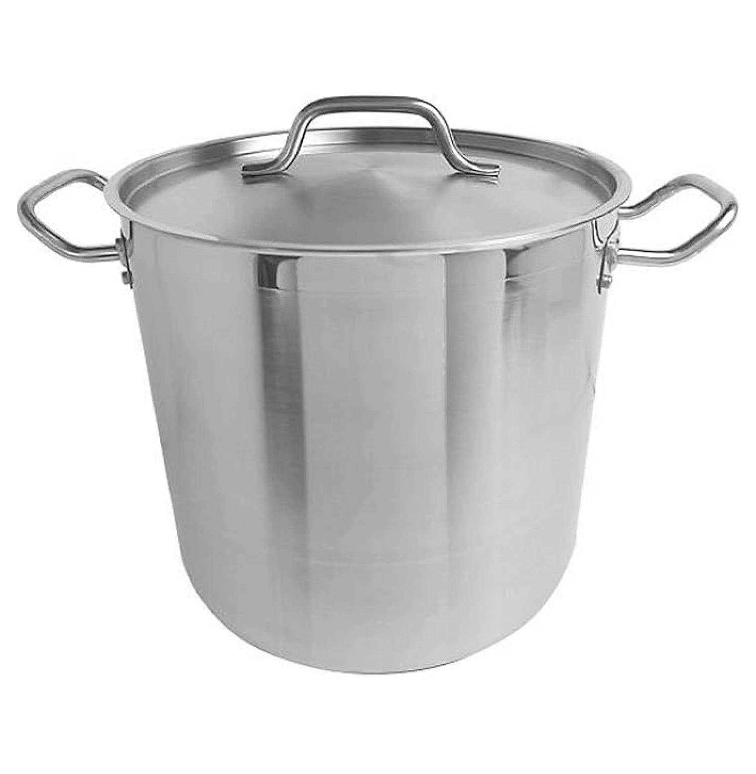 - 16 qt. Stainless Steel Stock Pot with Lid - Heavy Duty Induction ...