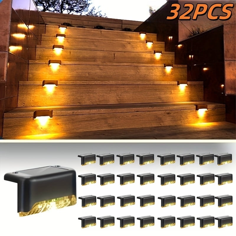 16 solar outdoor deck lights, garden lights, atmosphere lights, LED ...
