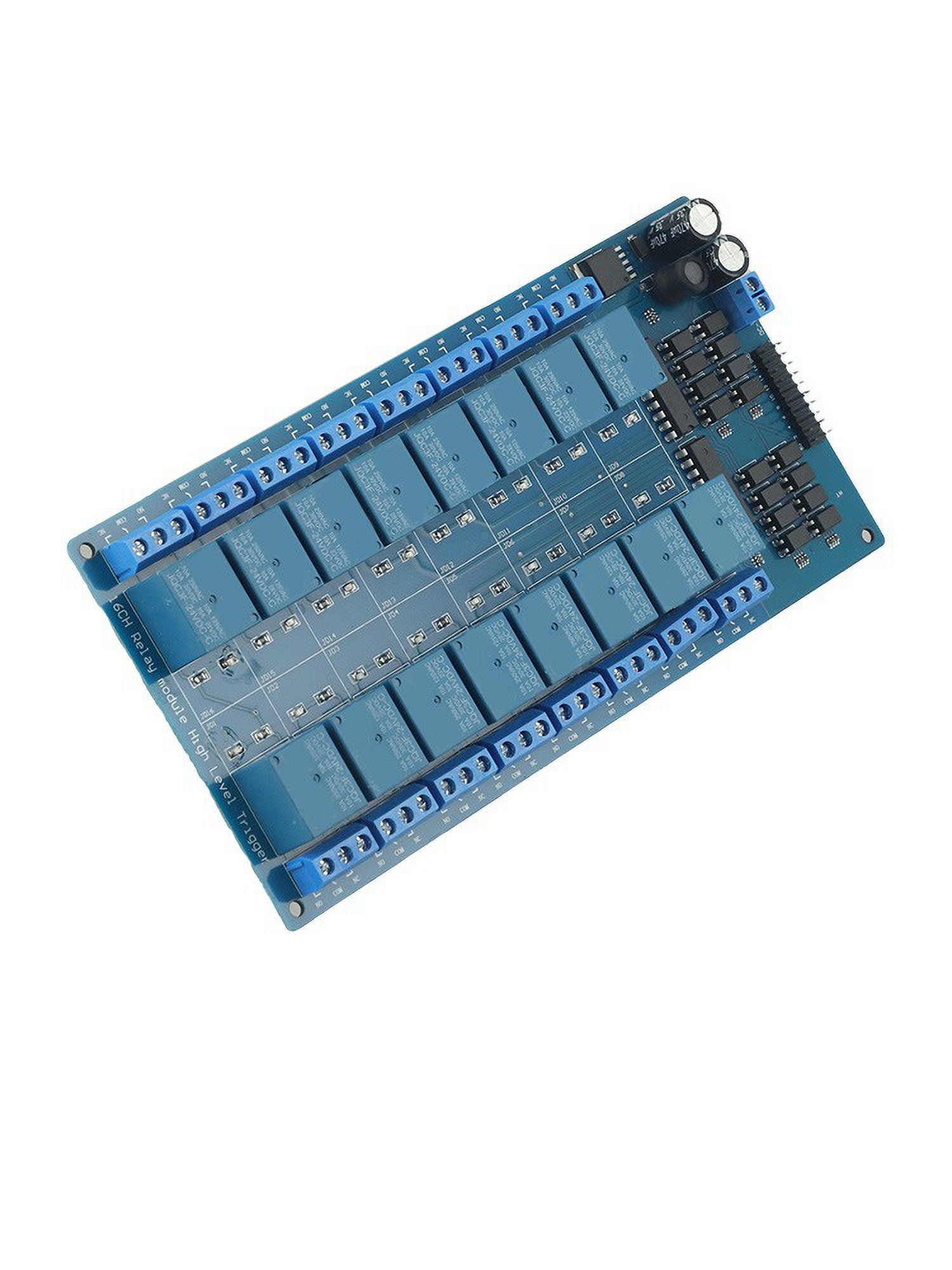 16 Way Relay Module With Optocoupler Isolation For 24v High Level