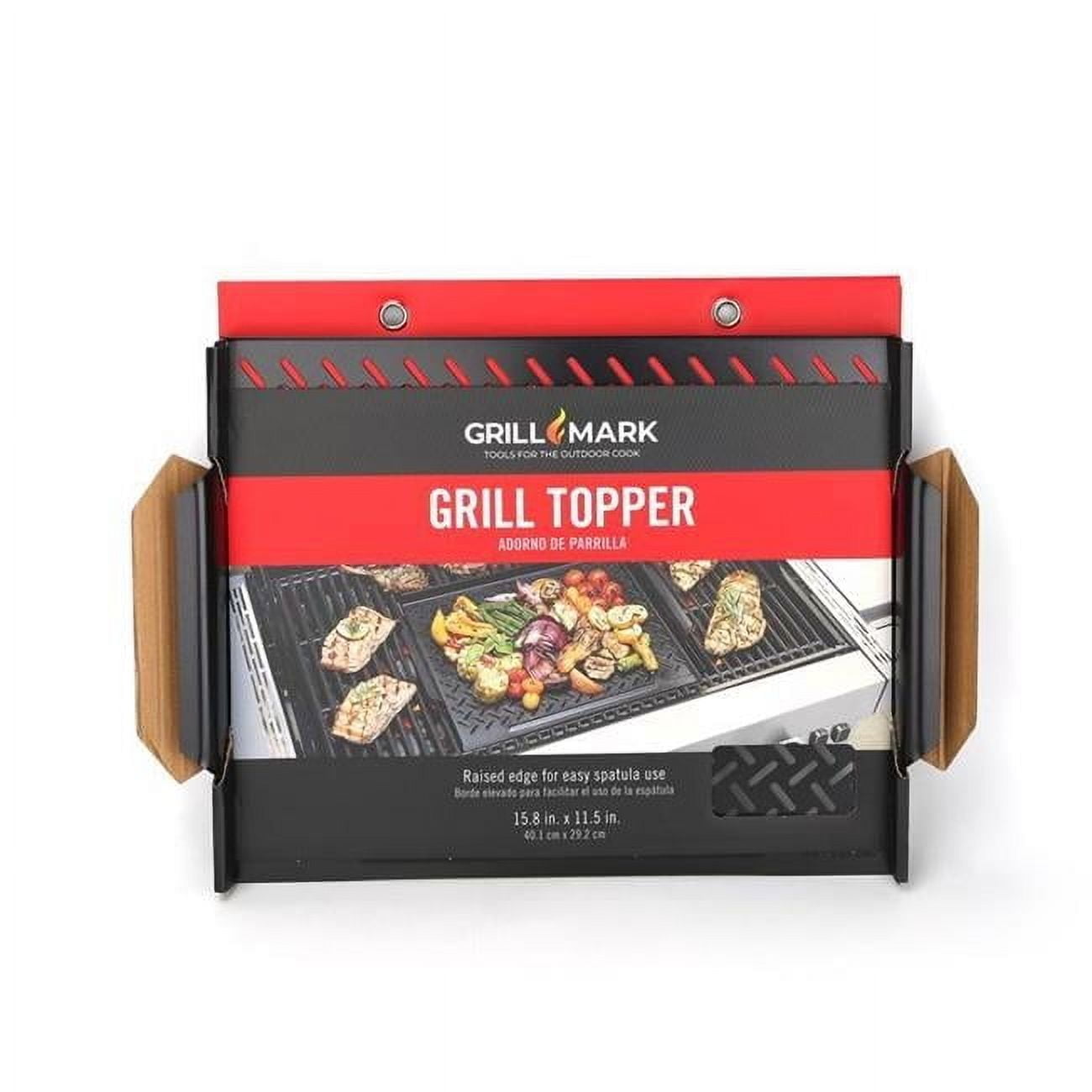 16 x 12 in. Gray Steel Grill Topper - Walmart.com