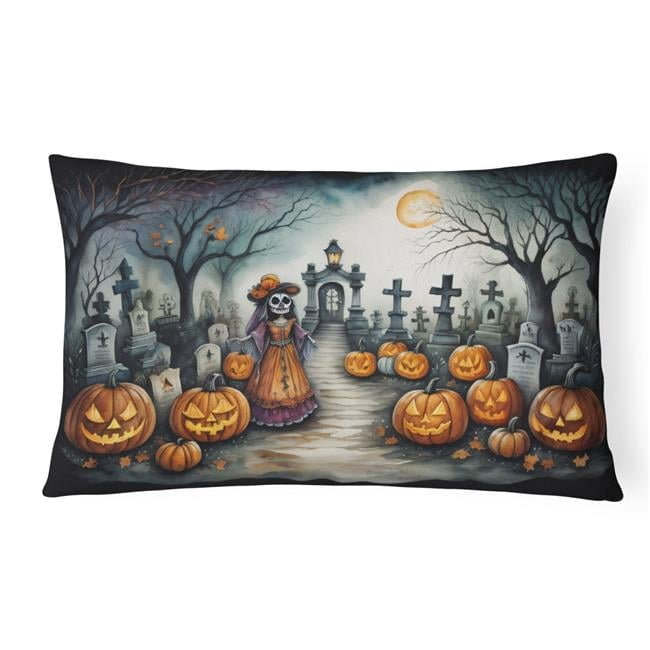 16 x 12 in. Unisex La Catrina Skeleton Spooky Halloween Fabric ...