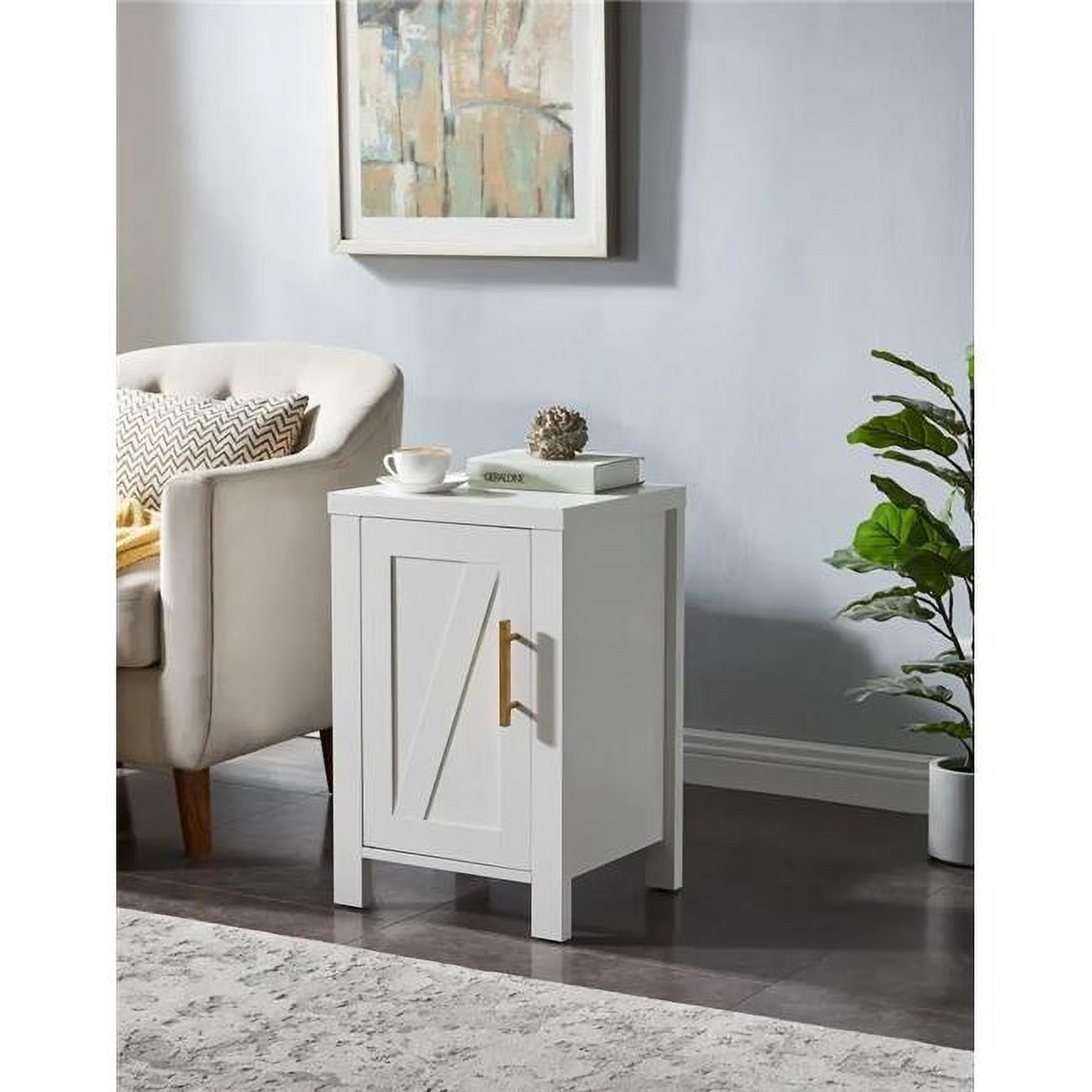 16 x 14 x 24 in. Side Table, White - Walmart.com
