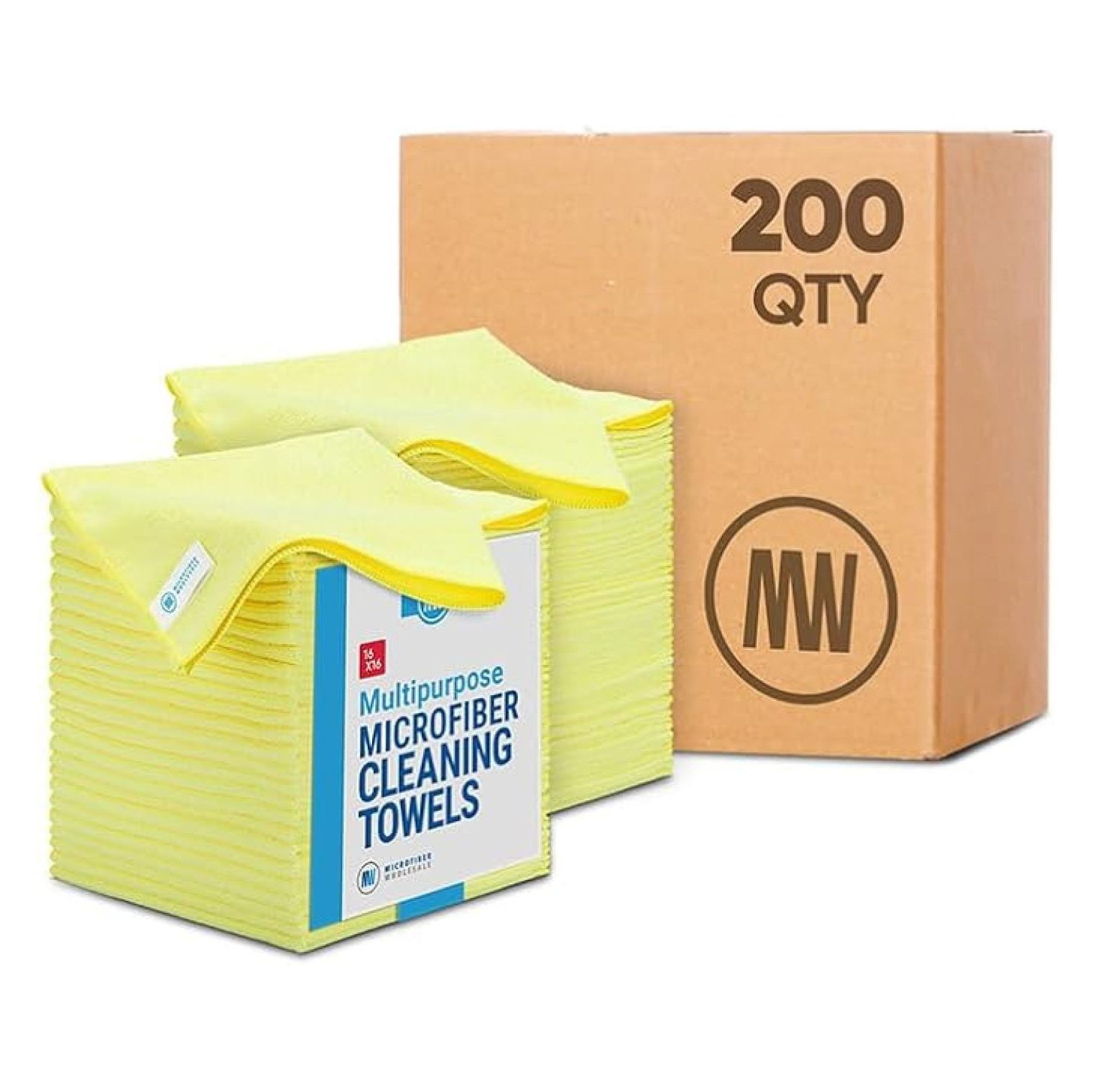 16" x 16" All Purpose Towels - 50 Pack (Yellow, 200 Pack) - Walmart.com