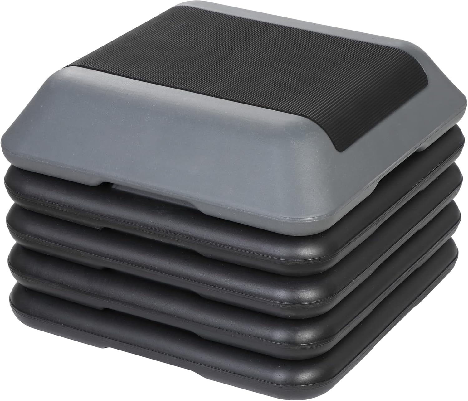 16" x 16" High Aerobic Step Aerobics Stepper Platform with 4 Risers ...