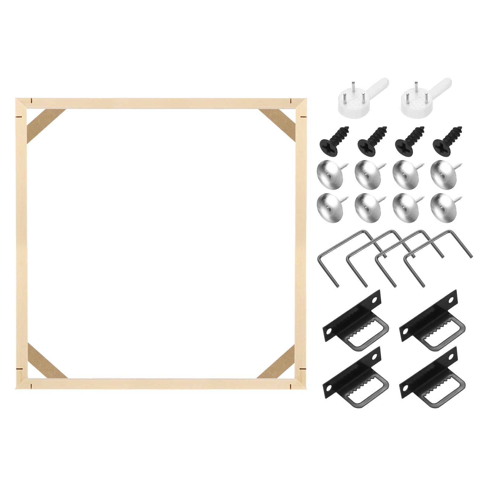 16 x 16 Inches Canvas Stretcher Bars, Wood Canvas Frame Kit Stretcher ...