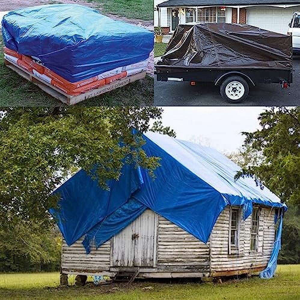 16' x 16' Large Multi-Purpose Waterproof Light Weight Heavy Duty Poly ...