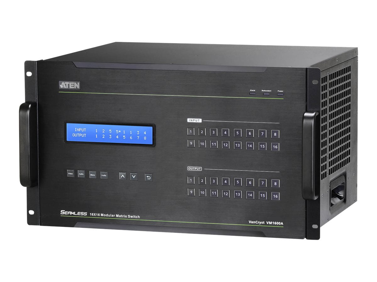 ATEN VM1600A 16x16 Modular Matrix Switch - Video/audio switch - rack ...