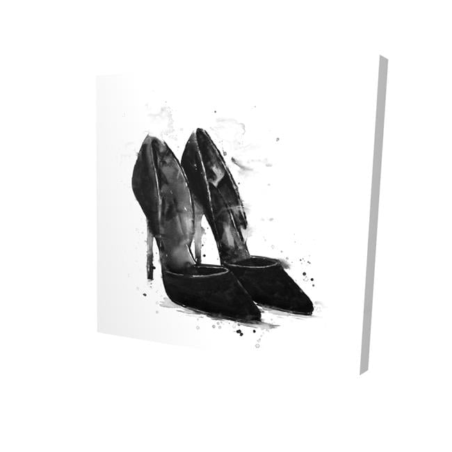 16 x 16 in. Black Pumps-Print on Canvas - Walmart.com