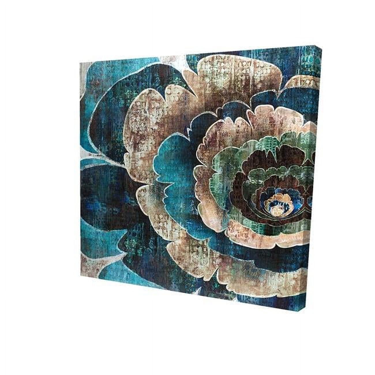 16 x 16 in. Blue Flower Montage-Print on Canvas - Walmart.com