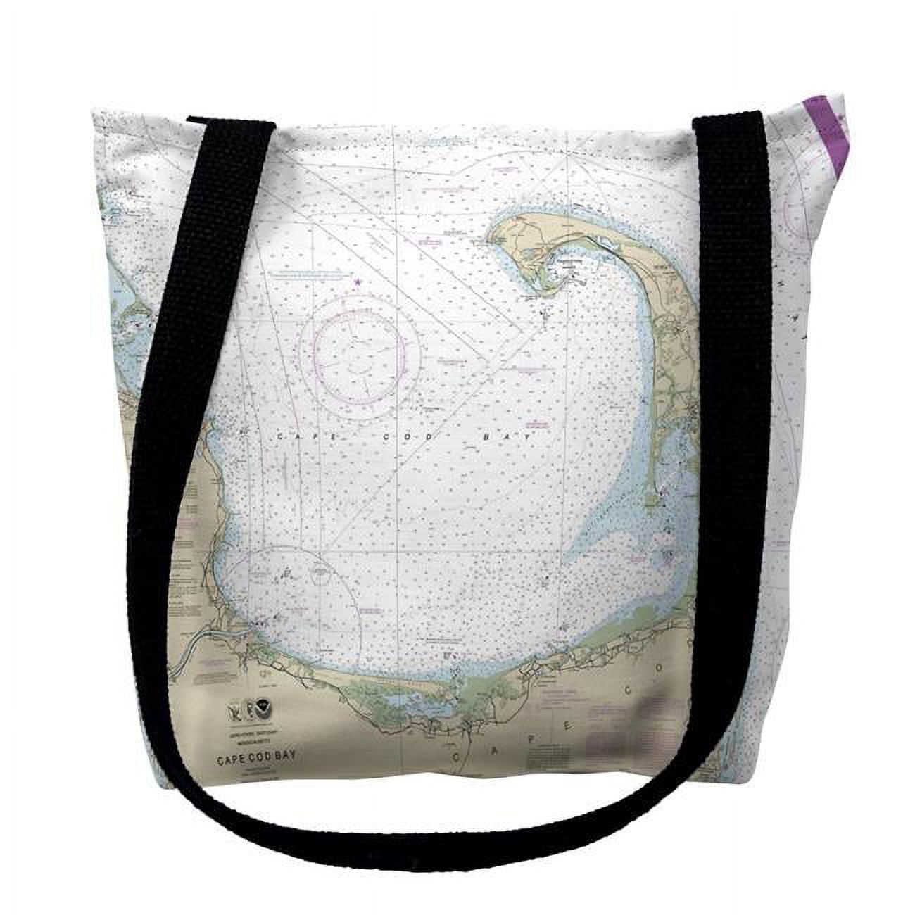 16 x 16 in. Cape Cod Bay, MA Nautical Map Tote Bag - Medium - Walmart.com