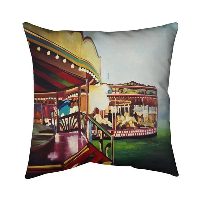 16 x 16 in. Carousel In A Carnaval-Double Sided Print Indoor Pillow ...