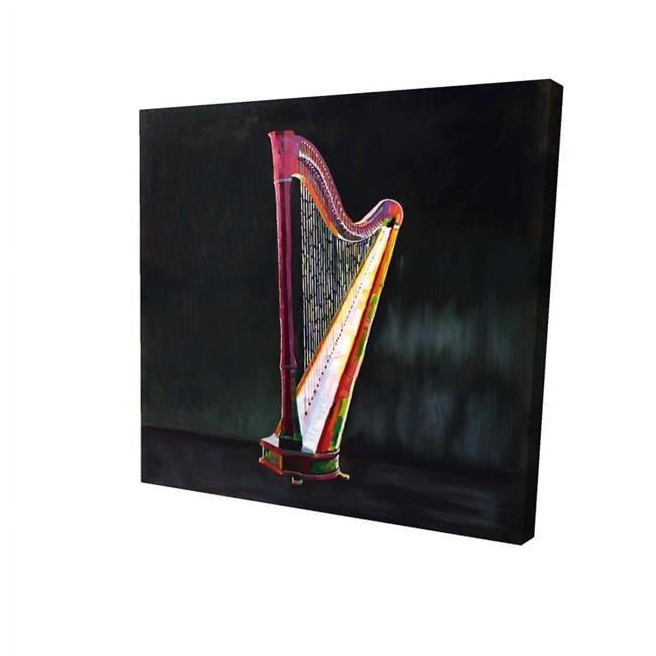 16 x 16 in. Colorful Realistic Harp-Print on Canvas - Walmart.com