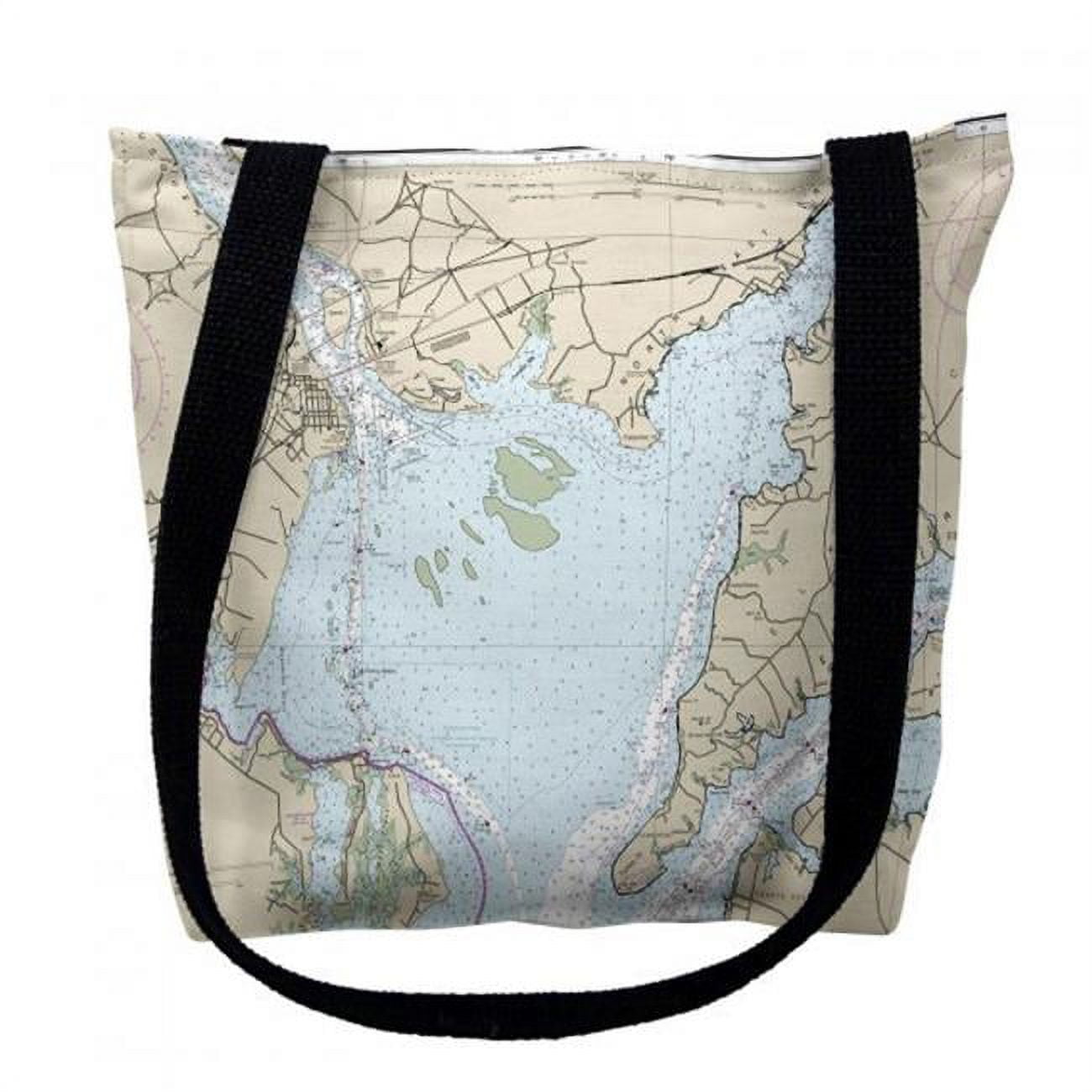 16 x 16 in. Head of Chesapeake Bay Maryland Nautical Map Tote Bag ...