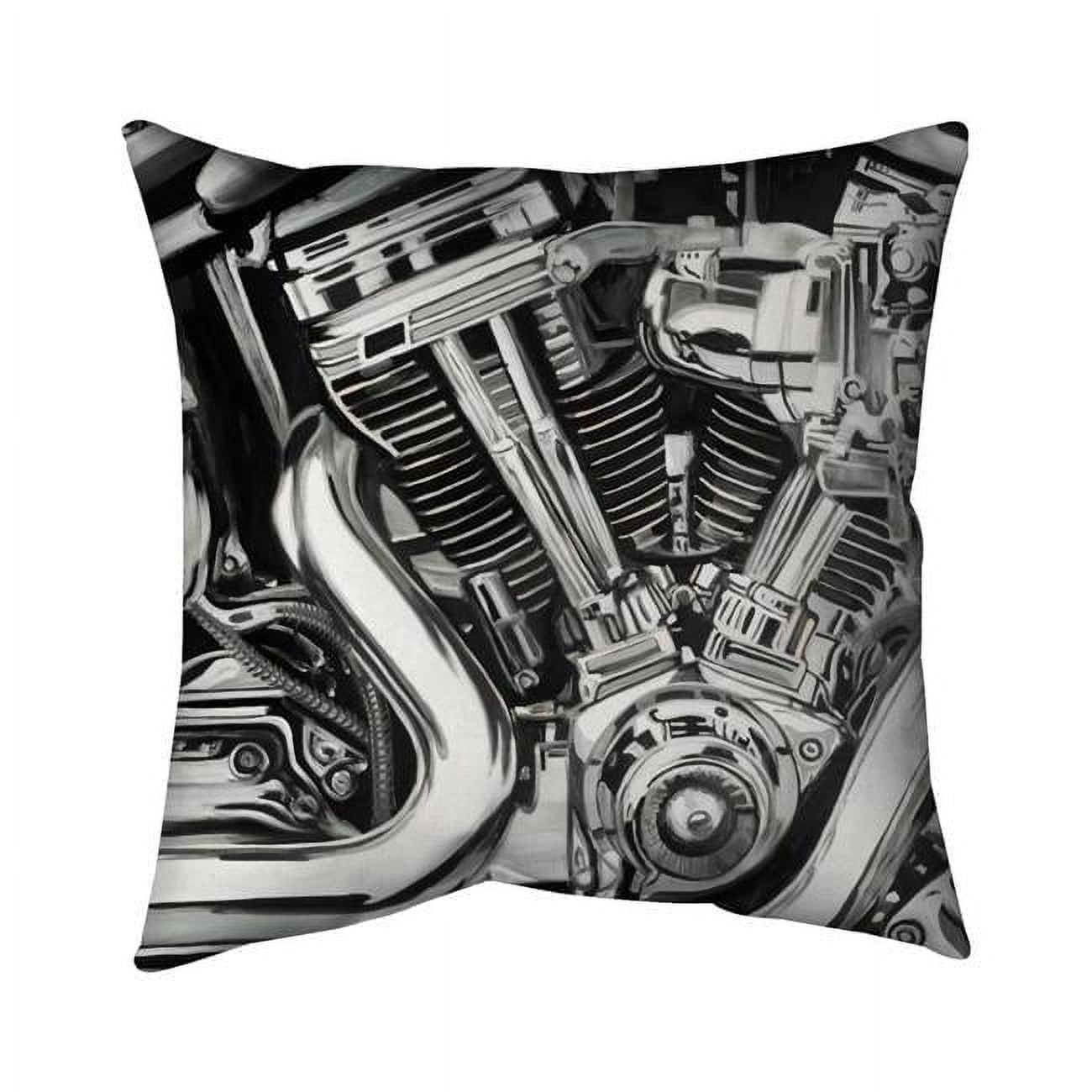 16 x 16 in. Mechanism of A Motorcycle-Double Sided Print Outdoor Pillow ...