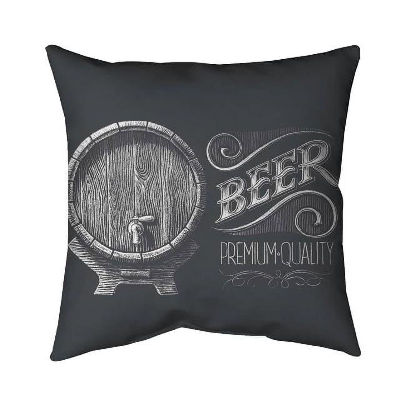 16 x 16 in. Old Beer Sign-Double Sided Print Indoor Pillow Cover ...