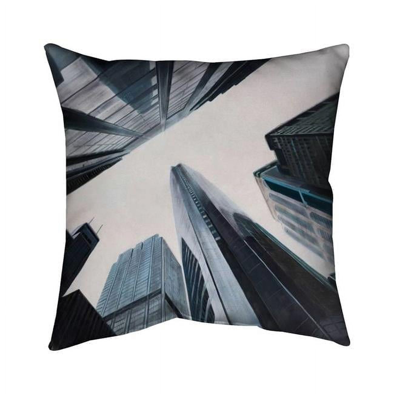 16 x 16 in. Perspective View of Skyscraper-Double Sided Print Outdoor ...