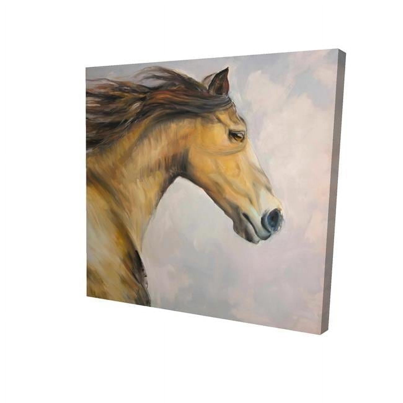 16 x 16 in. Proud Steed with His Mane in the Wind-Print on Canvas ...