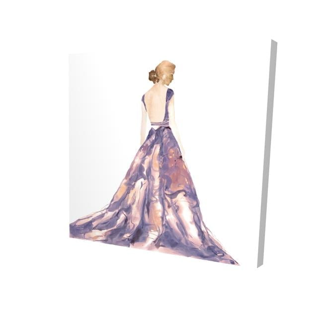 16 x 16 in. Purple Prom Dress-Print on Canvas - Walmart.com