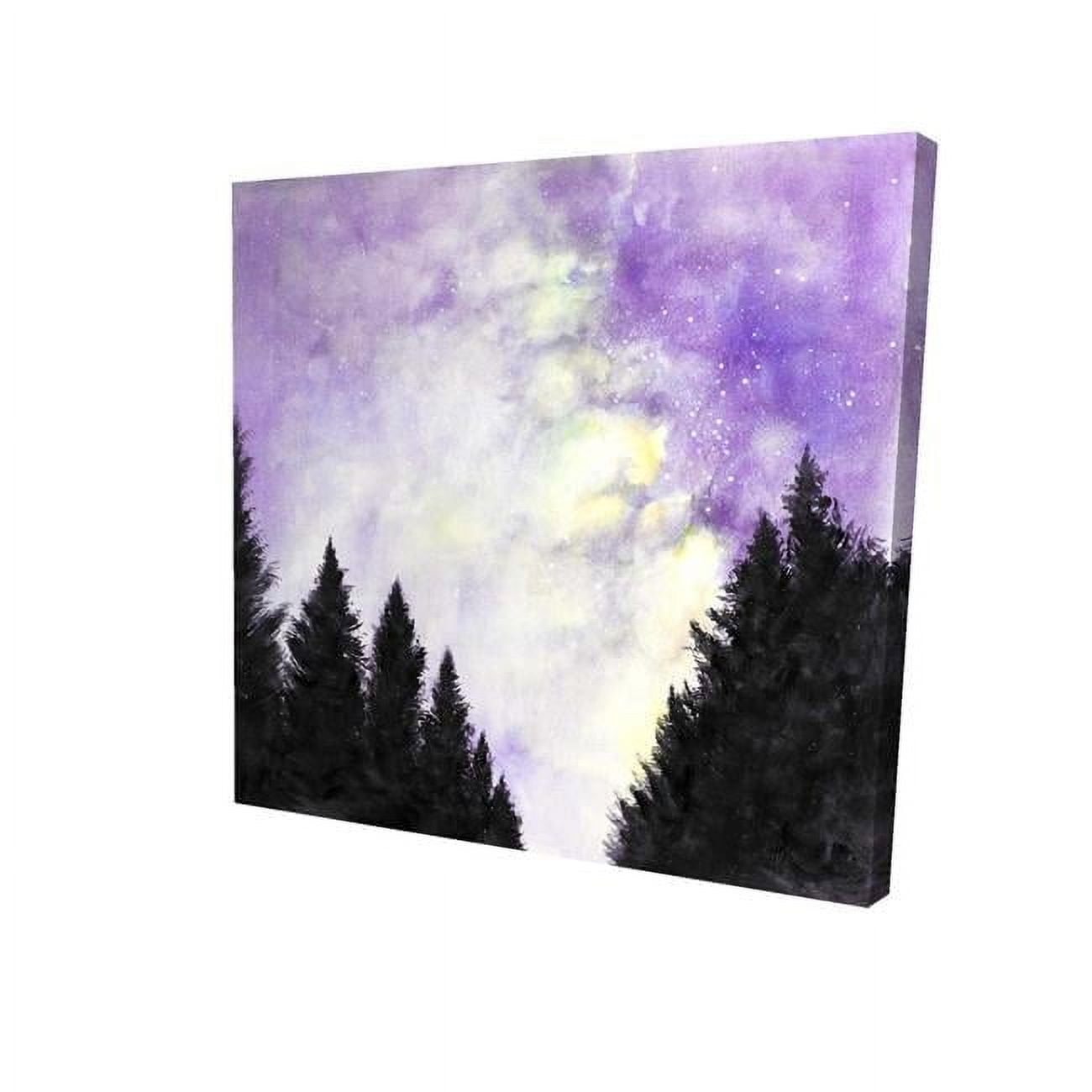 16 x 16 in. Purple Starry Sky-Print on Canvas - Walmart.com