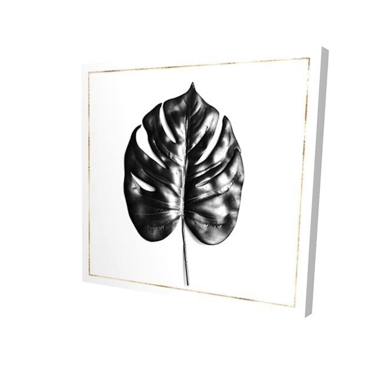16 x 16 in. Split Leaf Philodendron with Gold Lines-Print on Canvas ...