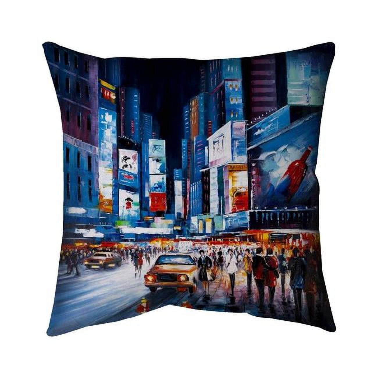 16 x 16 in. Times Square Perspective-Double Sided Print Indoor Pillow ...