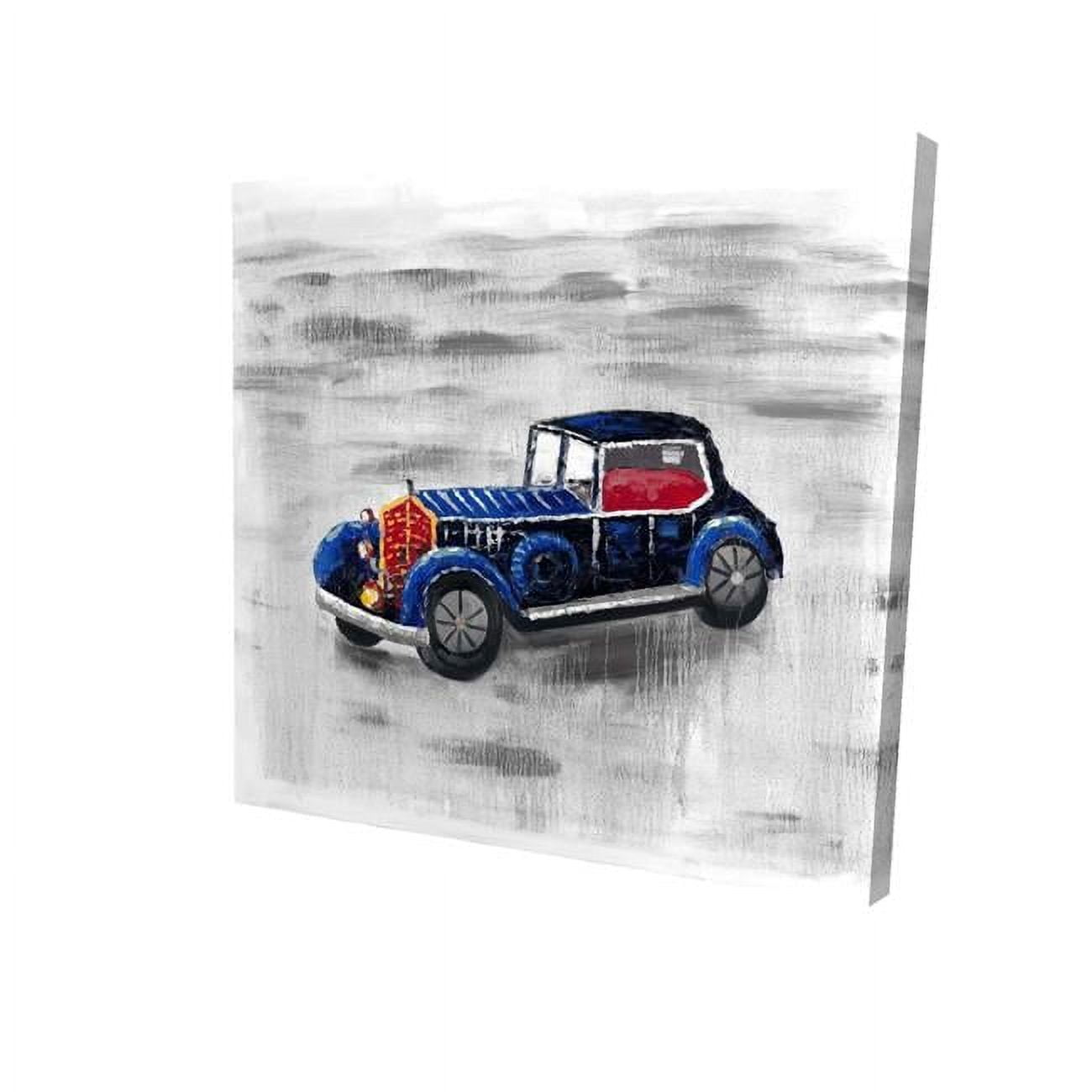 16 x 16 in. Vintage Blue Toy Car-Print on Canvas - Walmart.com
