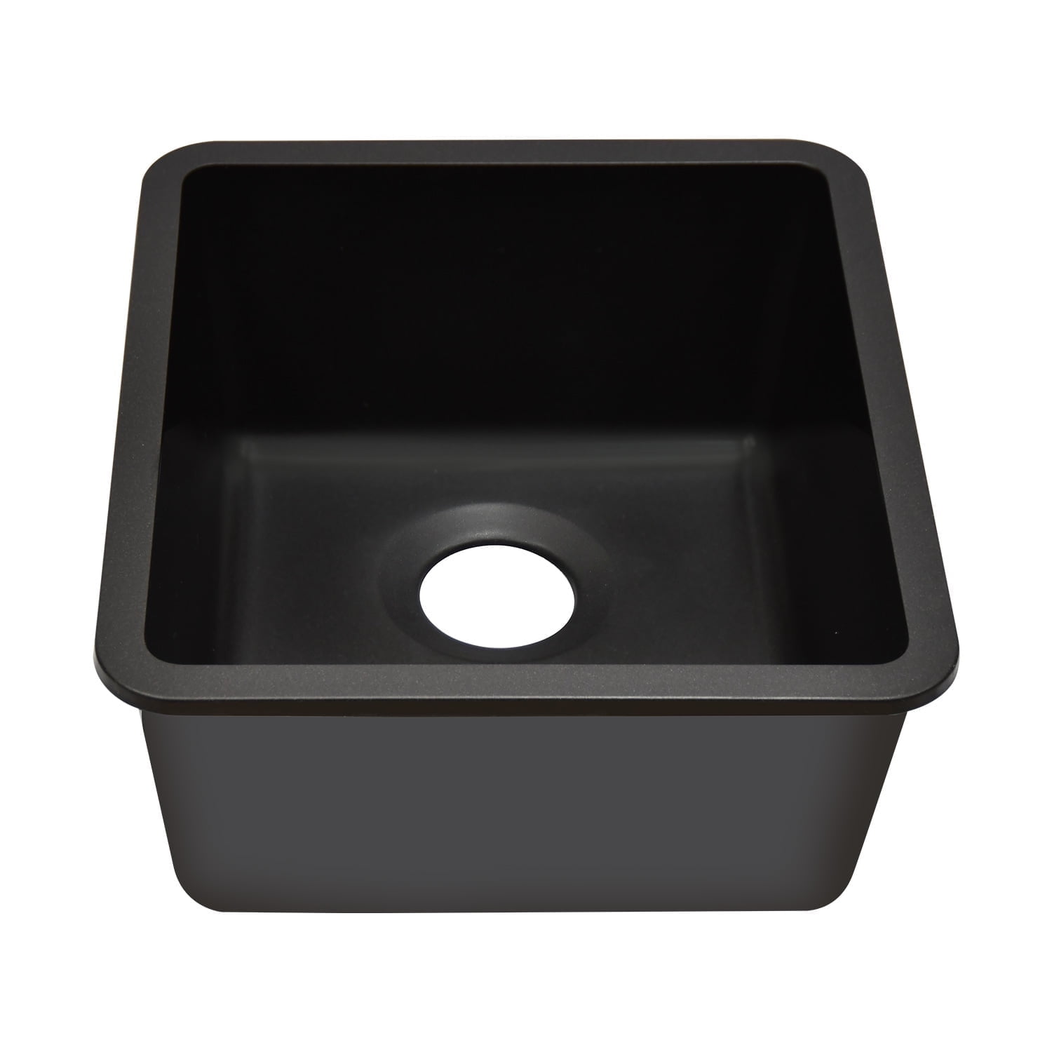 16" x 18" Quartz Kitchen Sink, Single Bowl Sink, Drop-in Sink ...