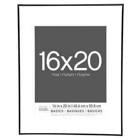 11" x 14" White Belmont Float Picture Frame with 8" x 10" Mat by Studio ...