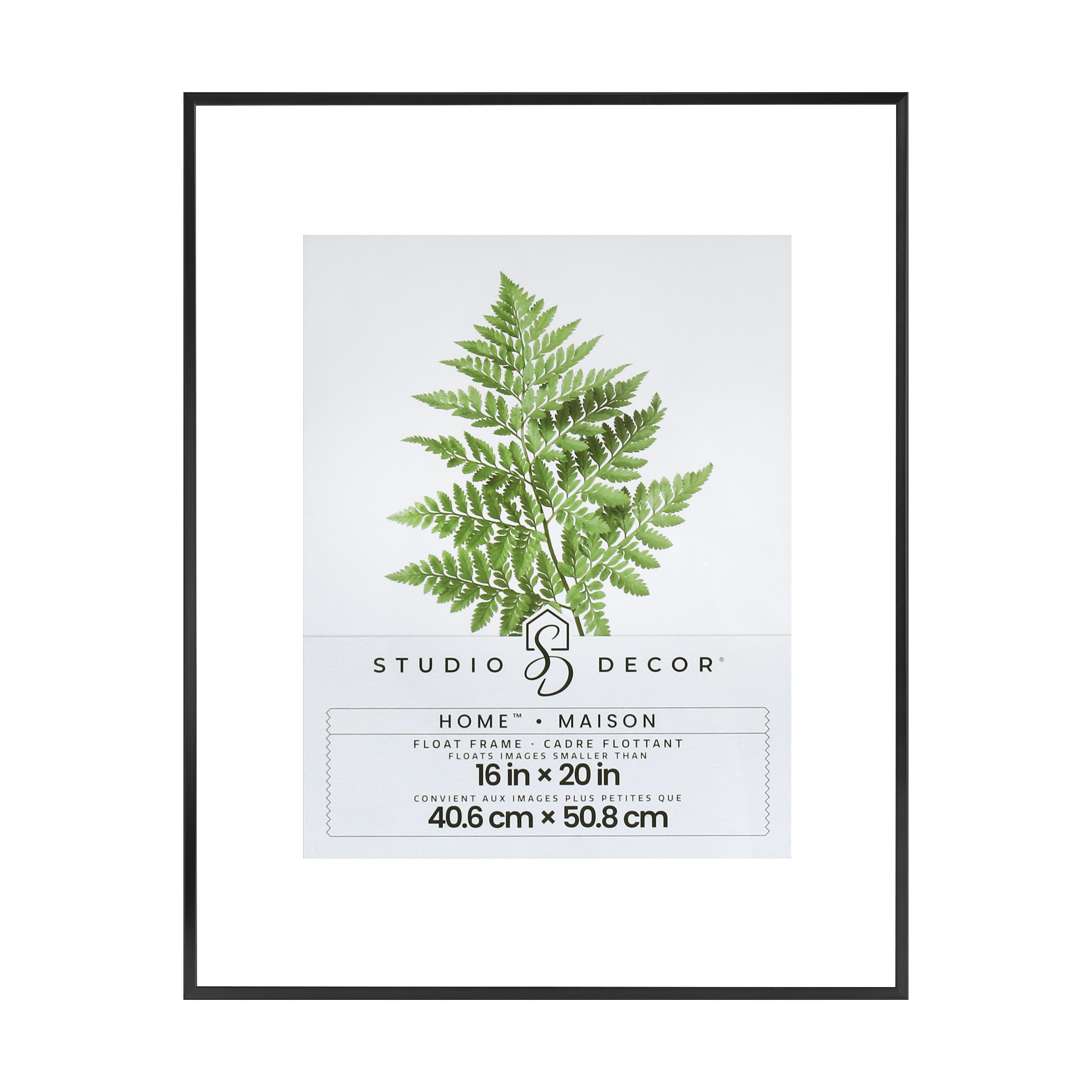 16" x 20" Black Metal Float Frames by Studio Décor – Wall-Mount ...