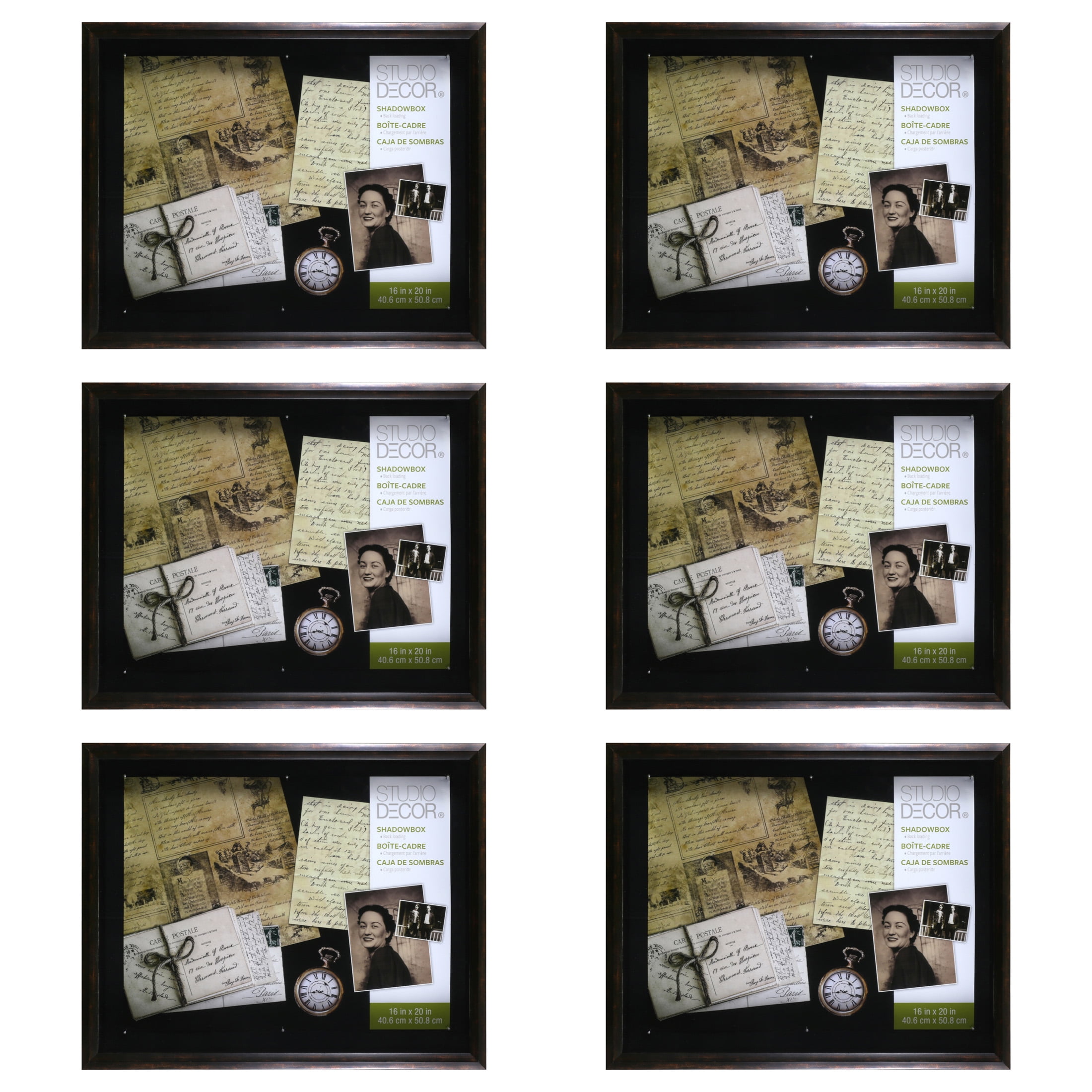 16" x 20" Bronze Shadow Box by Studio Decor - Memory Box Display Case ...