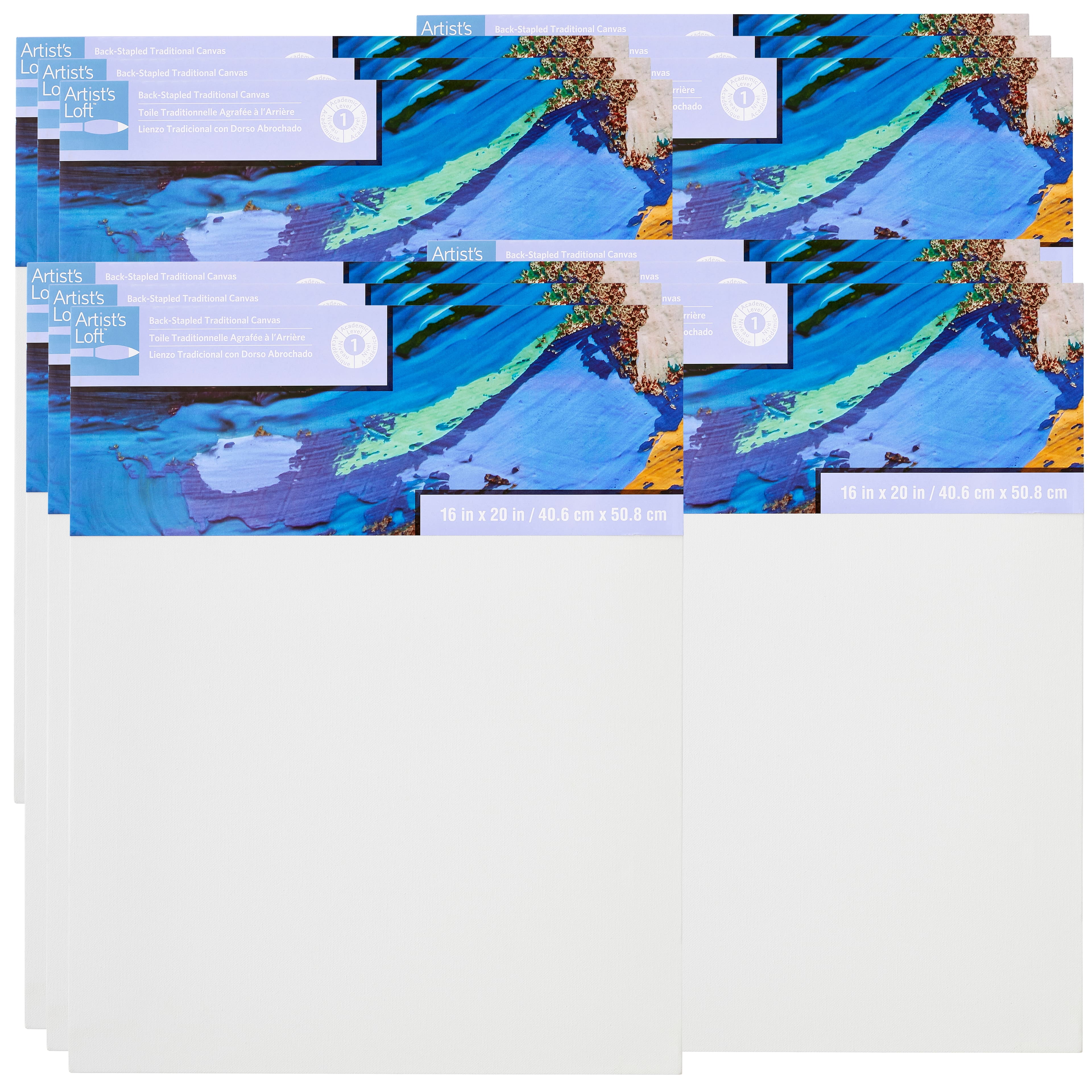 16" x 20" Level 1 Back Stapled Traditional Canvas by Artist's Loft ...