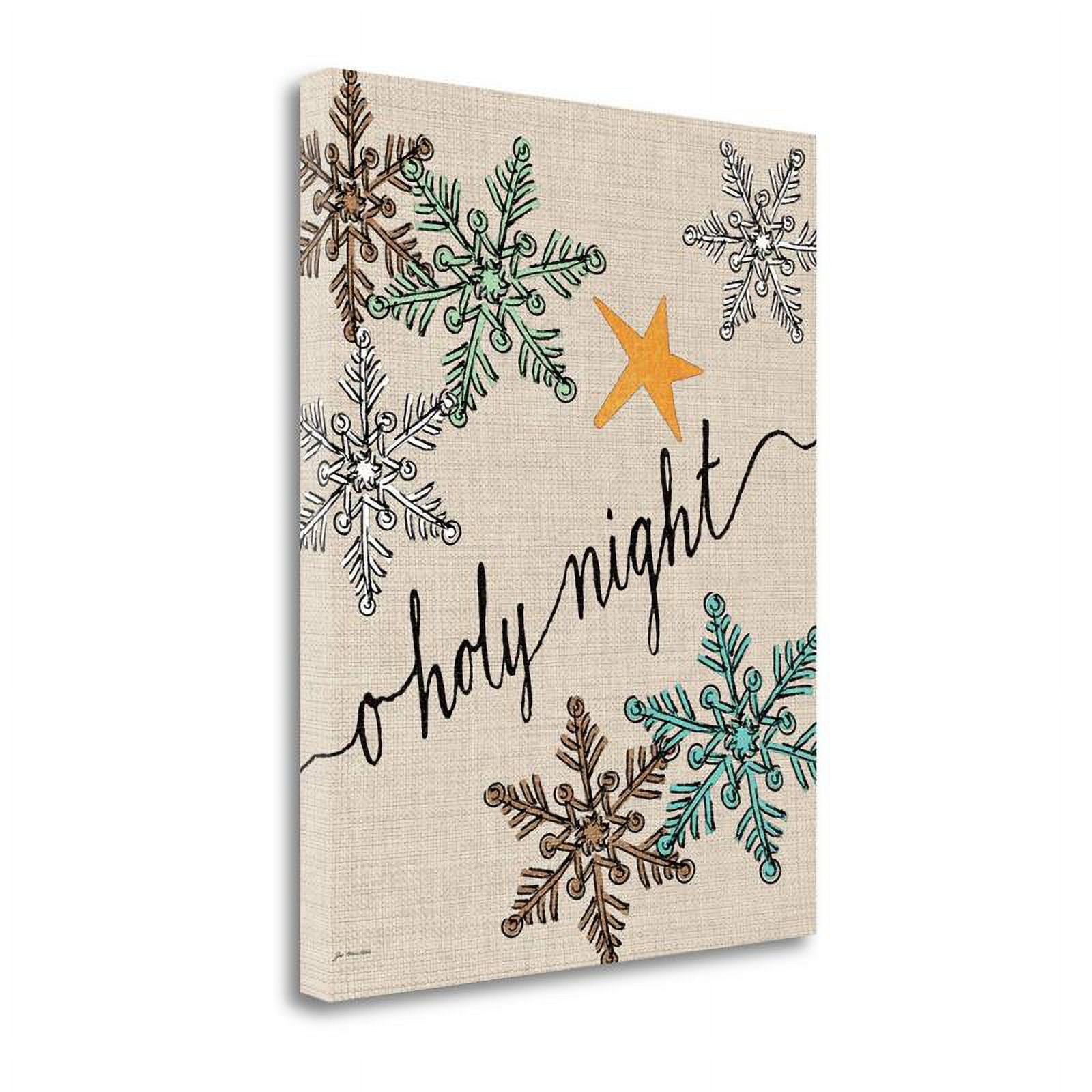 16" x 20" O Holy Night - Linen By Jo Moulton- Print on Canvas Fabric ...