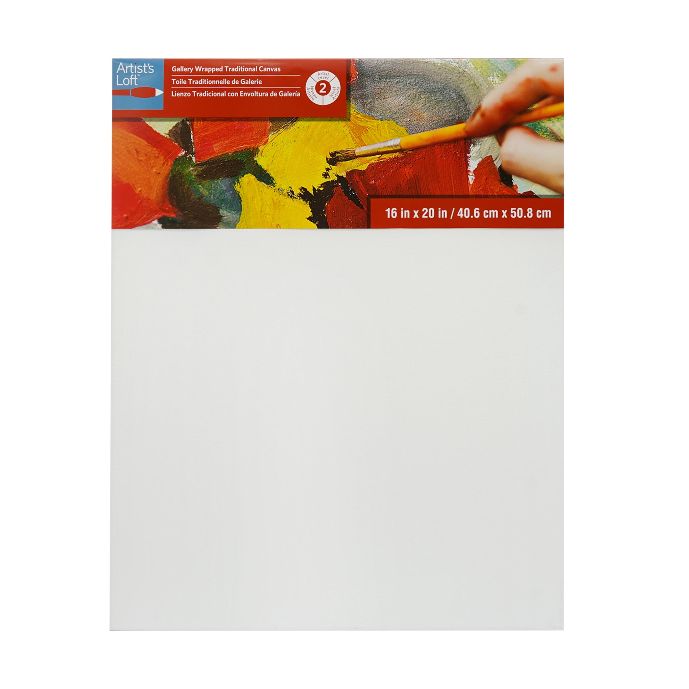 16" x 20" White Level 2 Gallery Wrapped Traditional Canvas by Artist's ...