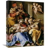 16 x 20 in. Holy Family with Saints Anne, Catherine of Alexandria ...