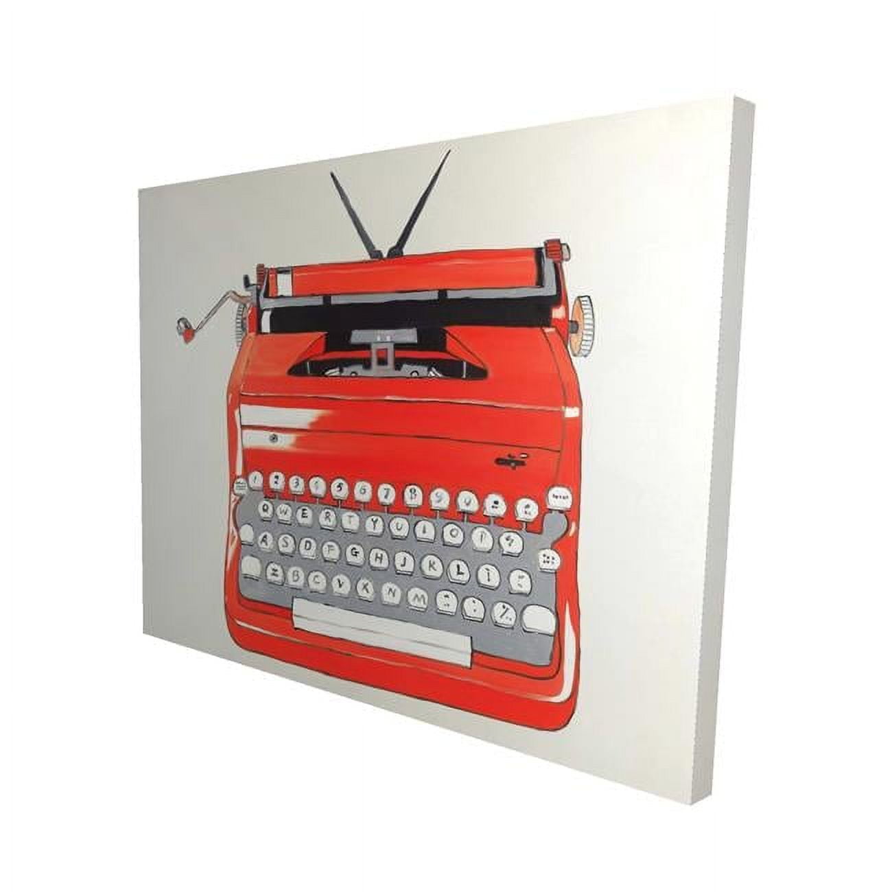 16 x 20 in. Red Typewritter Machine-Print on Canvas - Walmart.com