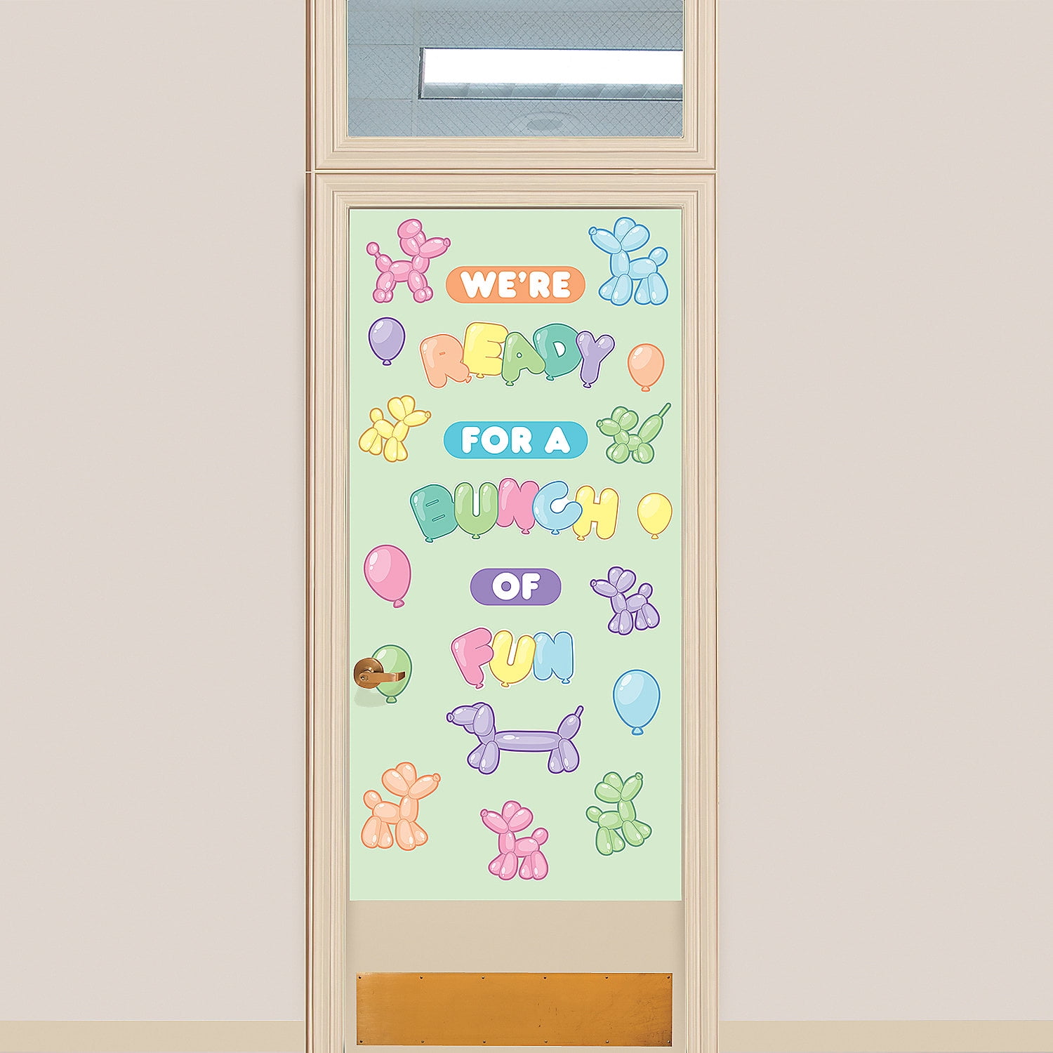 16" x 24 1/2" Balloon Dog-Themed Cardstock Classroom Door Decorating ...