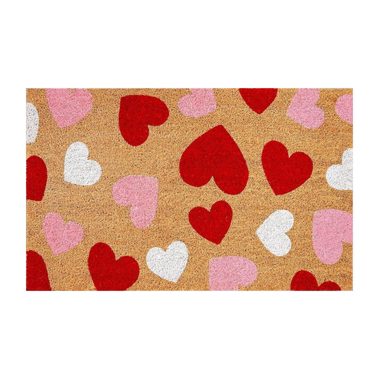 16" x 24" Heart CoirValentine Door Mat Valentines Day Mat Valentines ...