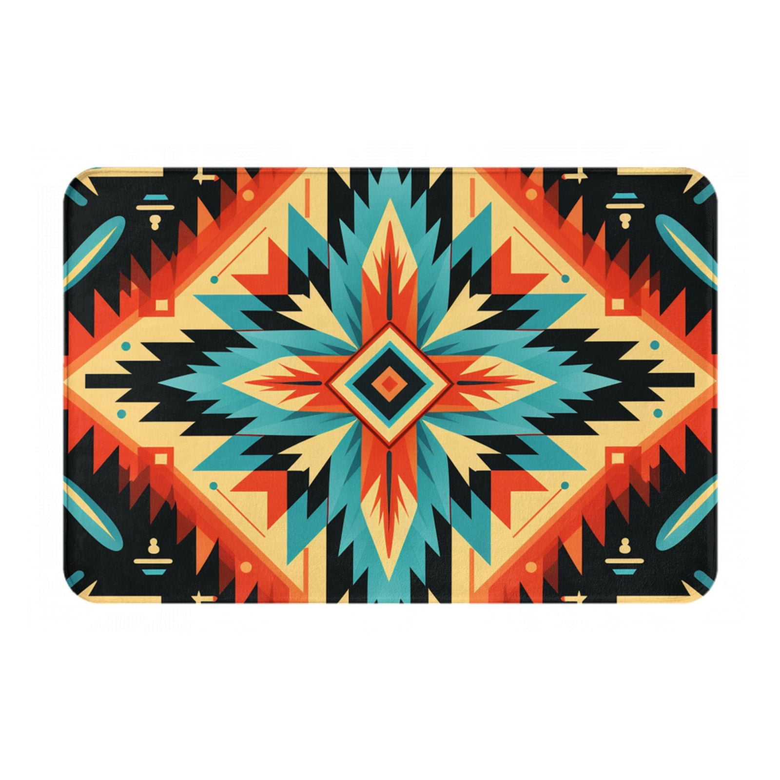 16" x 24" Non-Slip Flannel Doormat Indoor Entry Rug, Kitchen Floor Mat ...