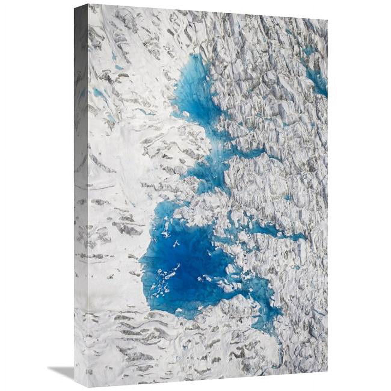 16 x 24 in. Meltwater Lakes on Hubbard Glacier, Wrangell-St. Elias ...