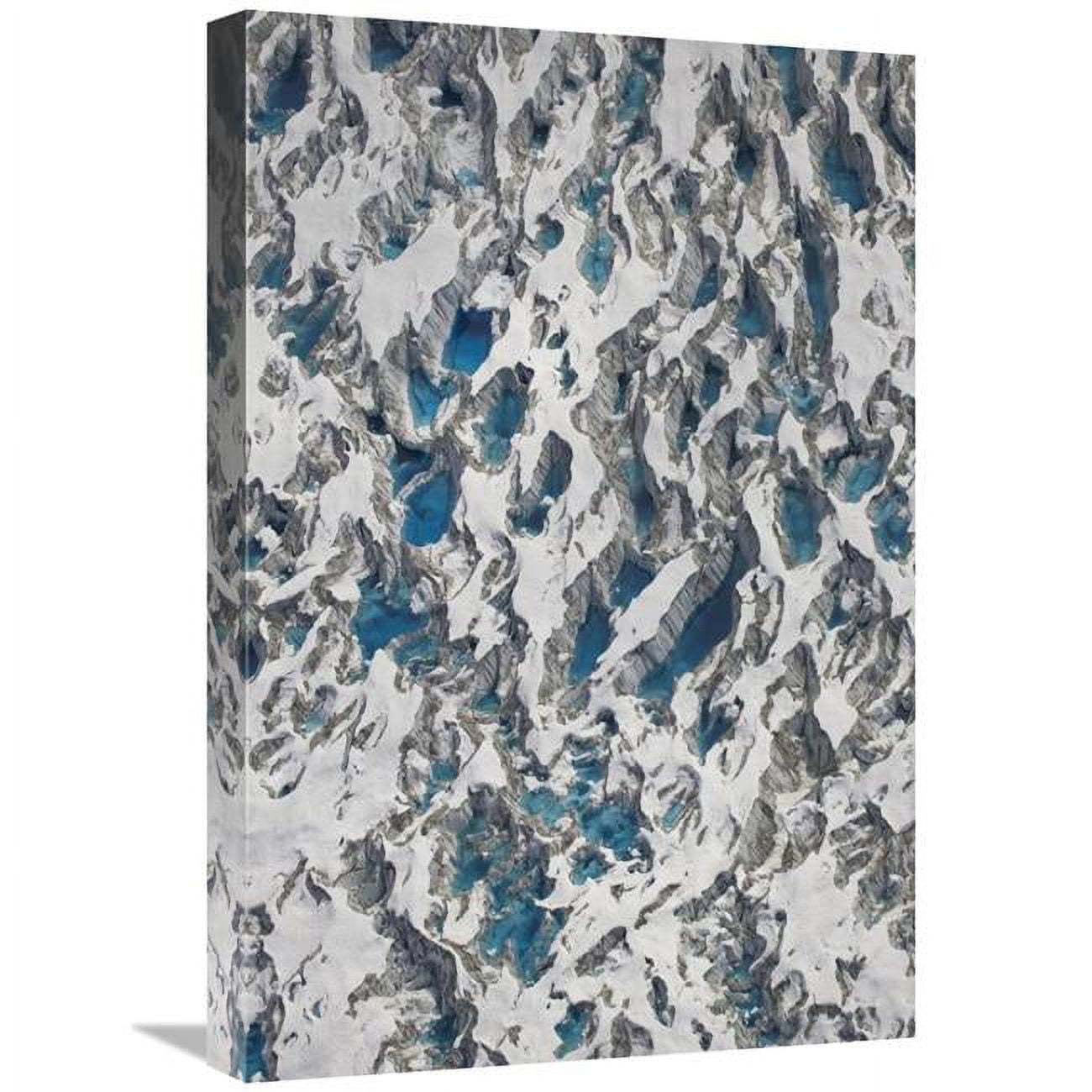 16 x 24 in. Meltwater Lakes on Hubbard Glacier, Wrangell-St. Elias ...