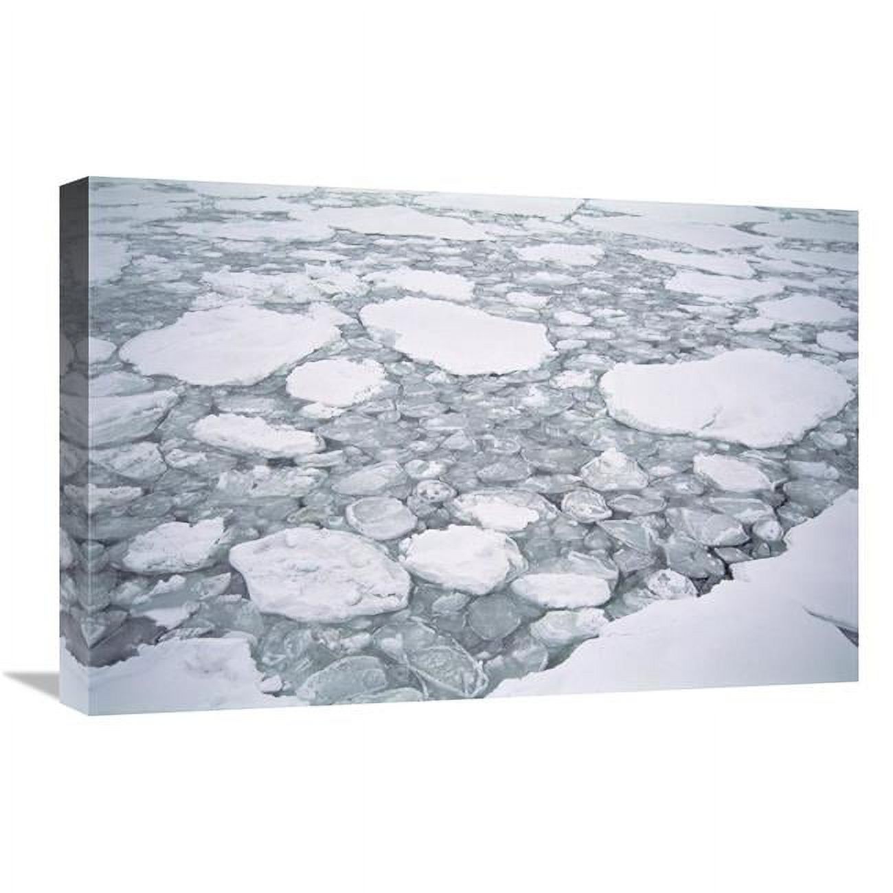 16 x 24 in. Sea Ice, Pancake Ice Forming Between Older Floes, Cape ...