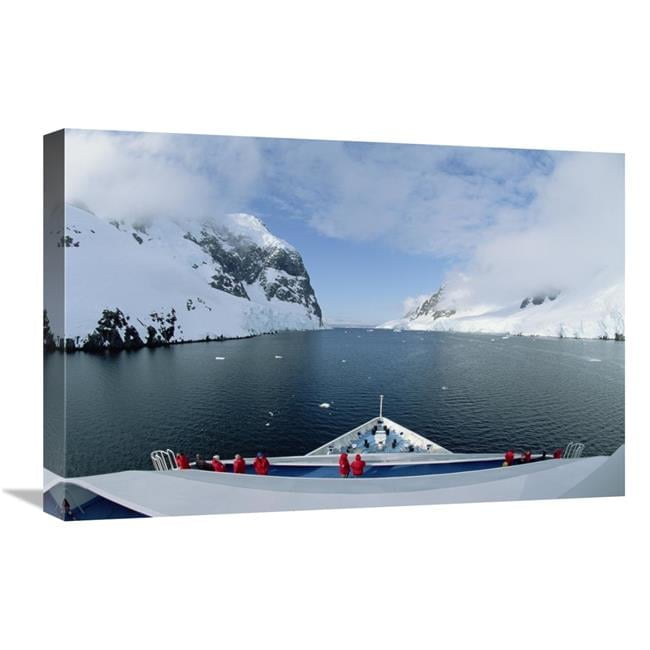 16 x 24 in. Ship with Tourists in Lemaire Channel, Antarctica Art Print ...