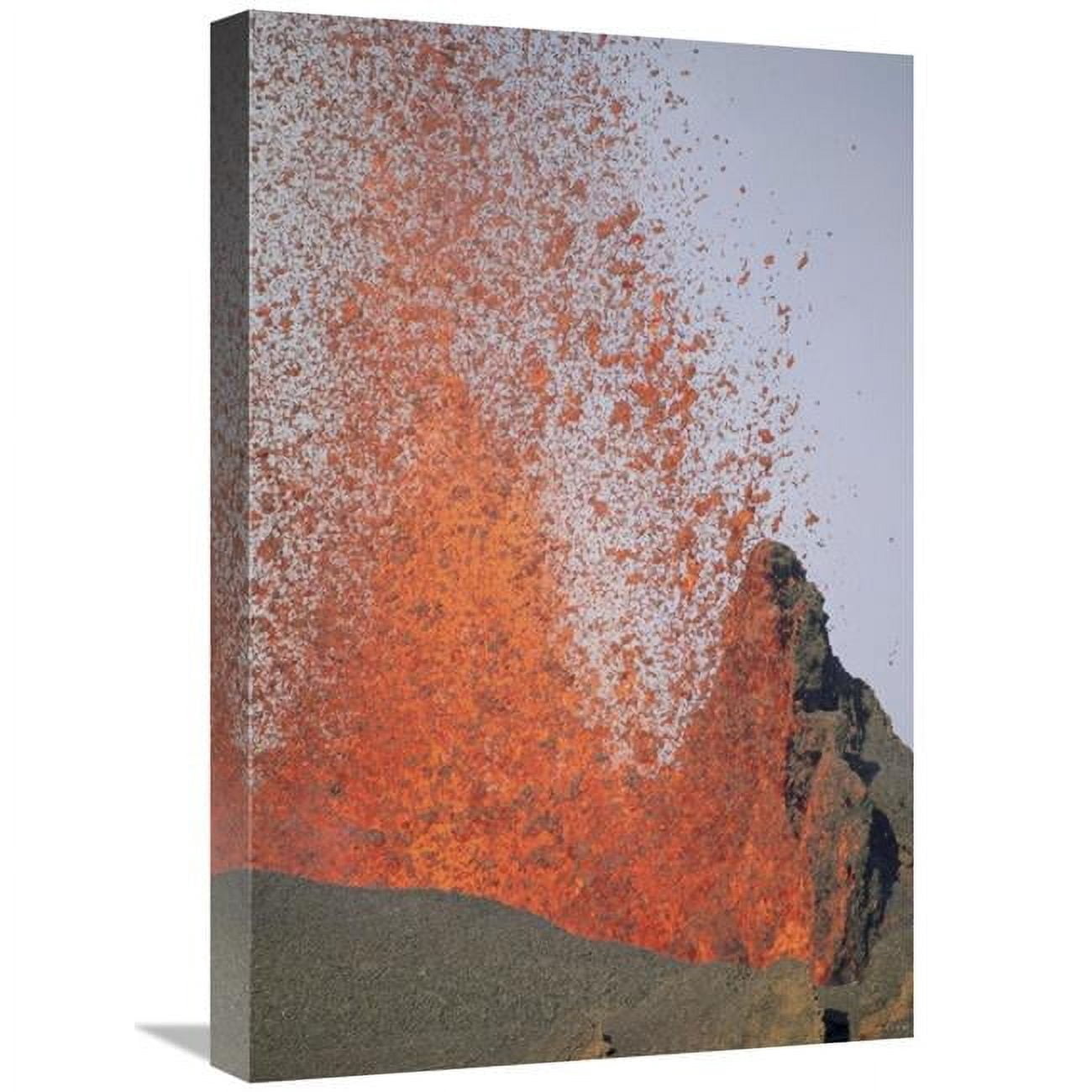 16 x 24 in. Splatter Cone & Lava Fountain, Cape Hammond, Galapagos ...