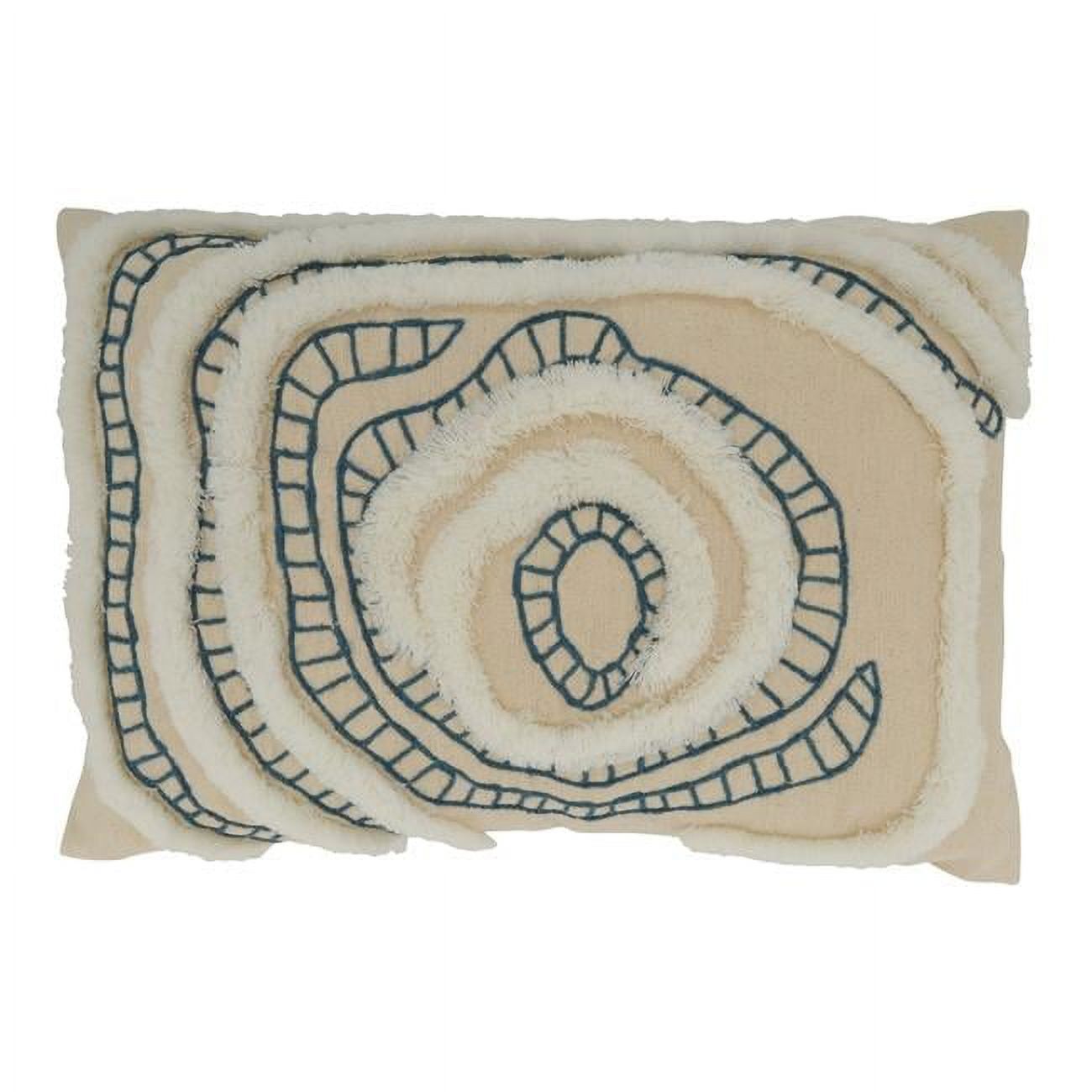 16 x 24 in. Topography Embroidered Oblong Cotton Pillow Cover - Walmart.com
