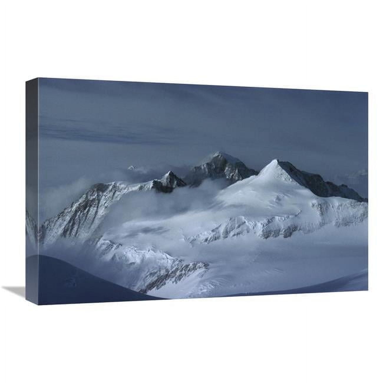 16 x 24 in. View At Midnight From VInson Massif, Towards Mt Shinn & Mt ...