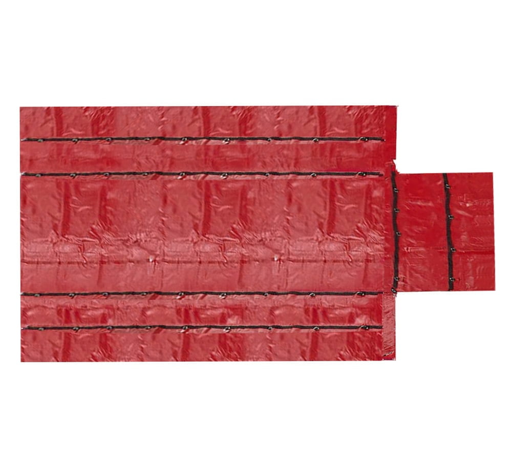 16' x 27' Flatbed Truck 15 Oz Superlight Steel Tarp with 4 FT Drop ...