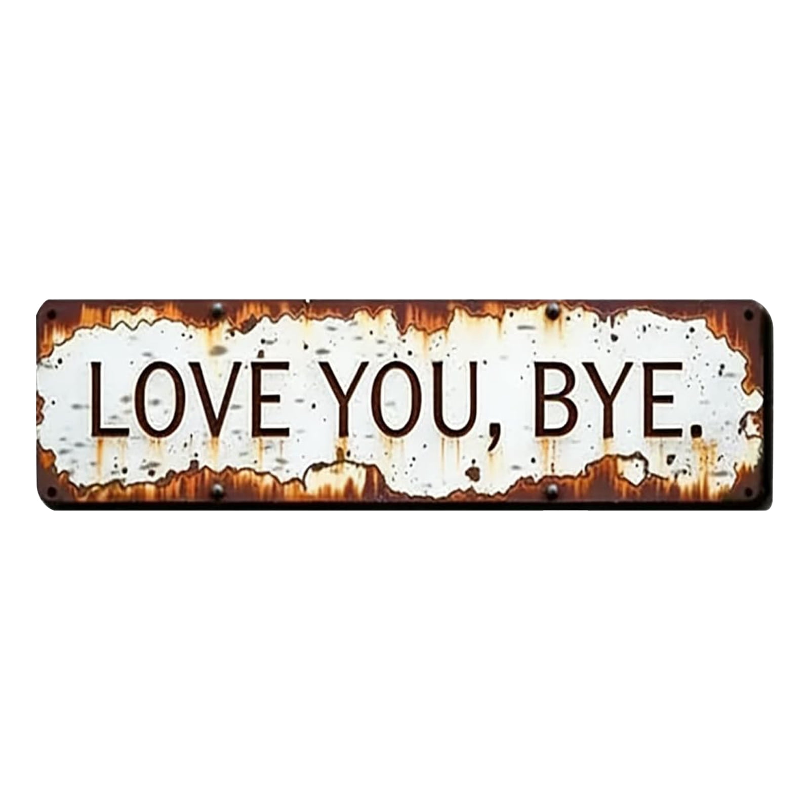 16 x 4 Inch Vintage Love You Bye Sign, Wooden Street Sign Wall Decor ...