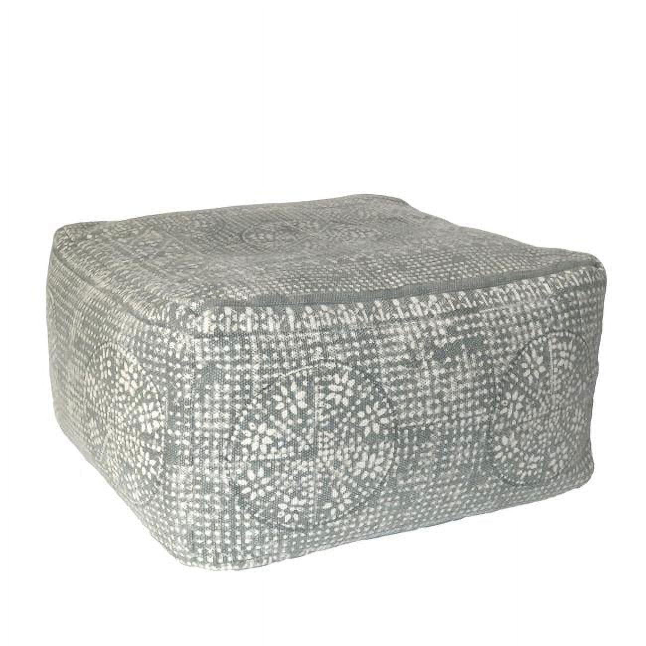 16 x 40 x 30 in. Light Gray Patterned Rectangle Pouf - Walmart.com