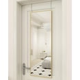16" x 50" Adjustable Height Over-the-Door Full-Length Rectangular ...