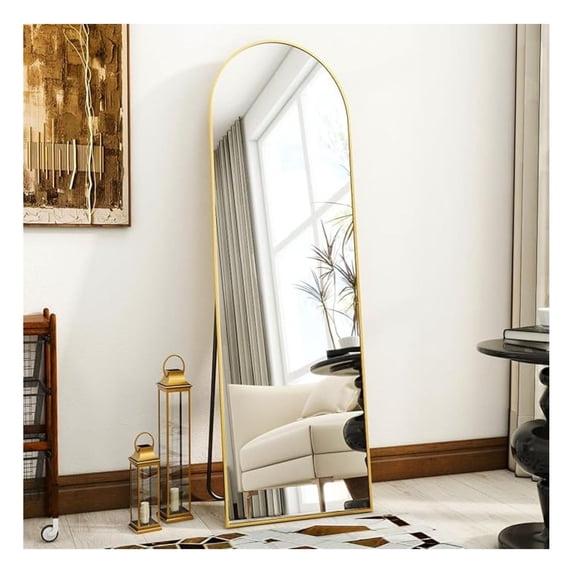 16 x 59 inch Arched Full Length Mirror, Arch Floor Mirror Full Length ...